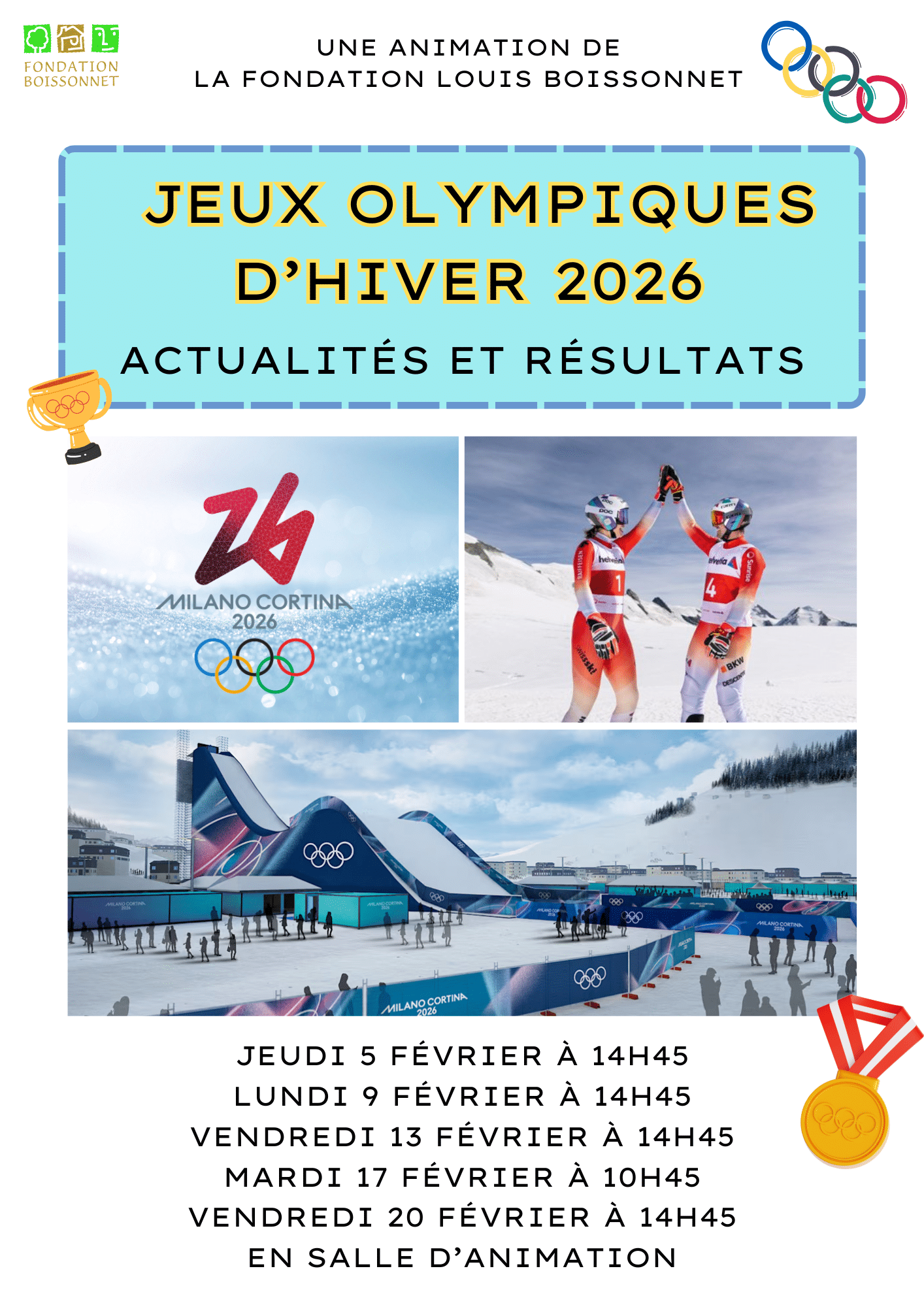 Revue Jeux Olympiques d'Hiver 2026 - Fondation Boissonnet